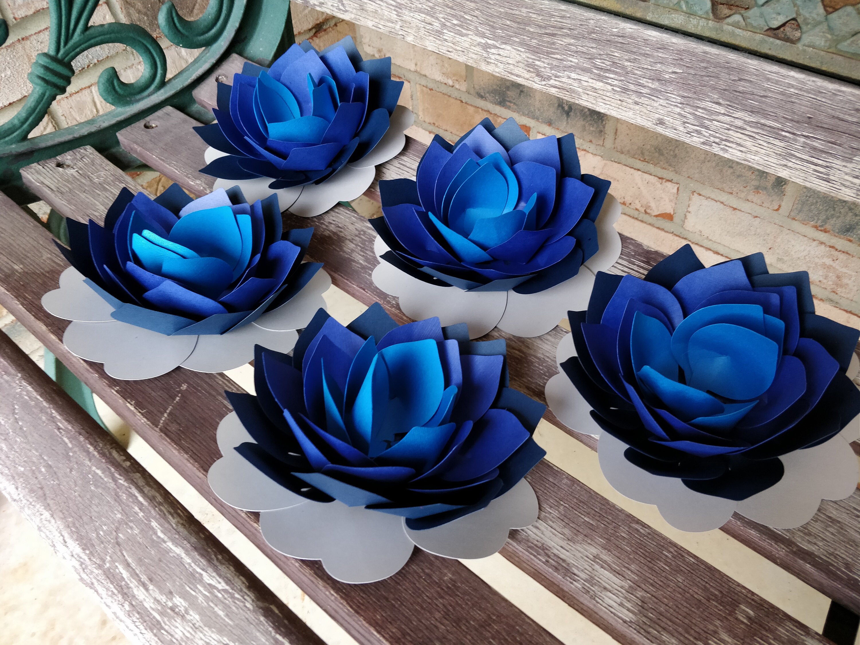 Lotus Flower. Paper Wedding Decor. CHOOSE YOUR COLORS. Escort - Etsy