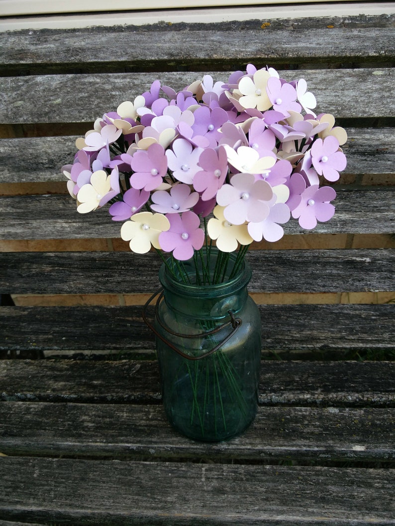Hydrangea Paper Flowers. CHOOSE YOUR COLORS. Gift for Her, Home Decor ...