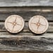 Custom Coordinate Cufflinks. Compass Personalized Monogram. - Etsy