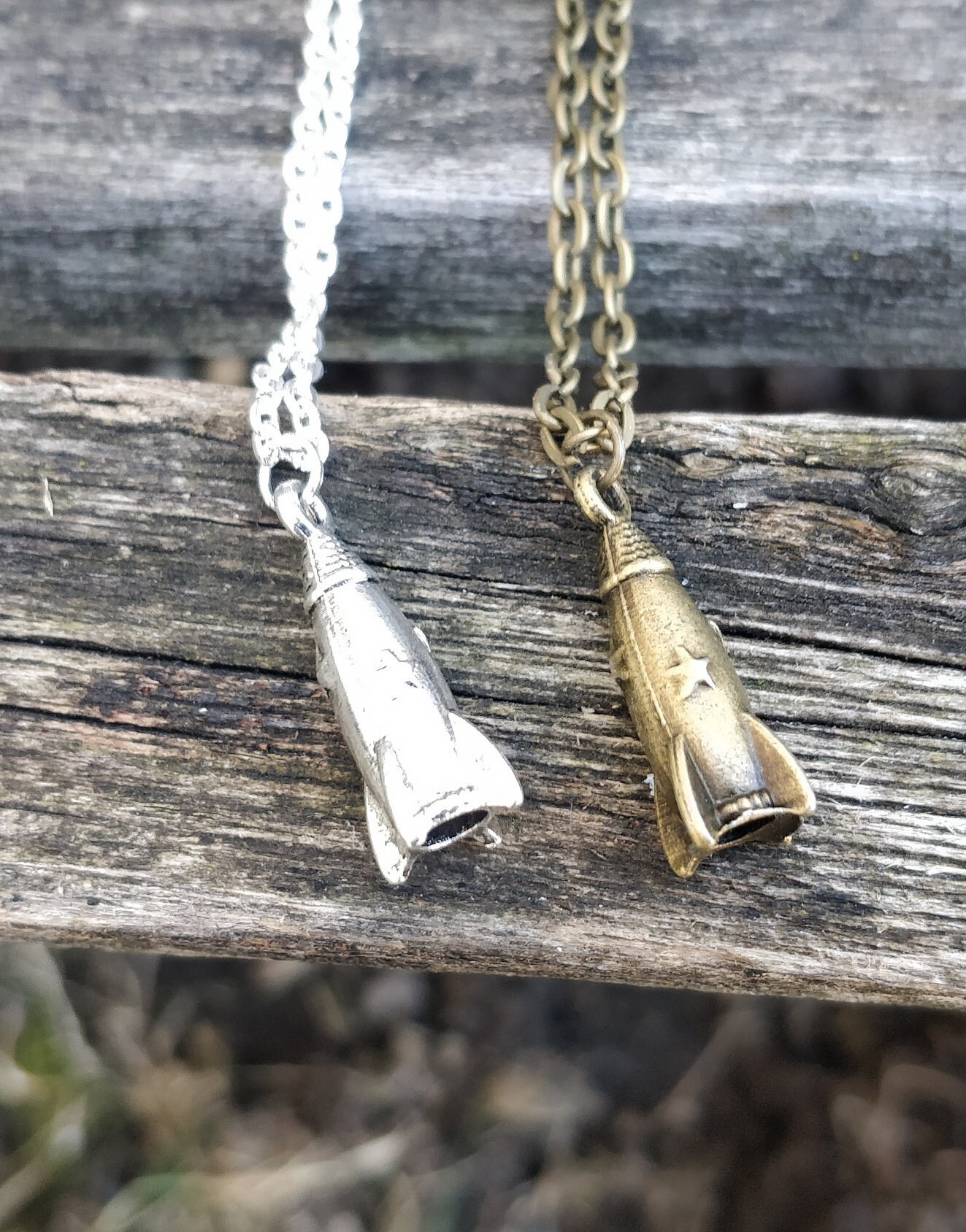 Rocket Necklace. CHOOSE YOUR COLOR! Gift for Him, Gift for Her, Dads ...