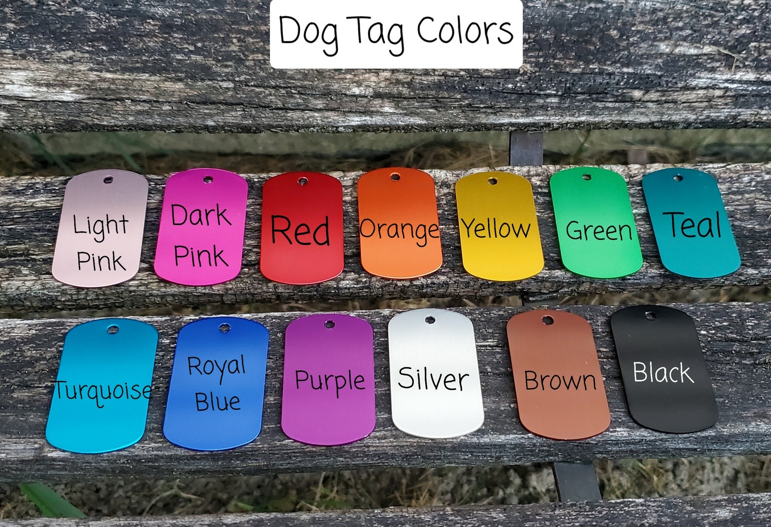 Custom Dog Tags. CHOOSE YOUR DESIGN & Color. Laser Engraved. - Etsy