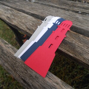 50 Lighthouses. CHOOSE COLORS & SIZE. Nautical Wedding, Table Decor ...