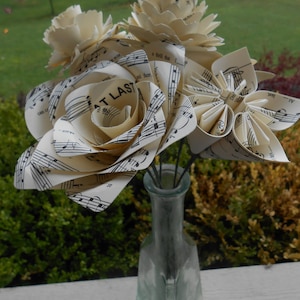 Sheet Music Custom Bouquet. CHOOSE YOUR SONG! Valentine's, Anniversary ...