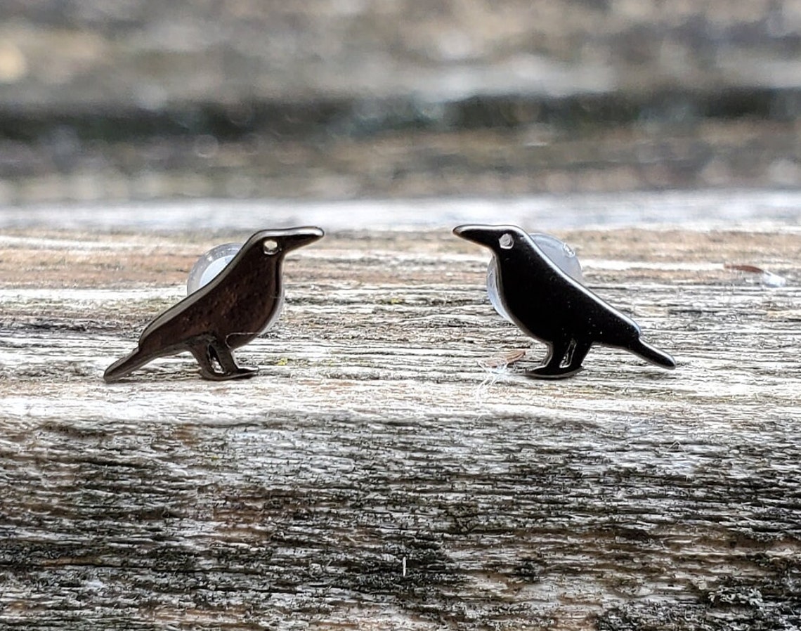 Raven Earrings. Gifts for Women Mom Anniversary Gift | Etsy