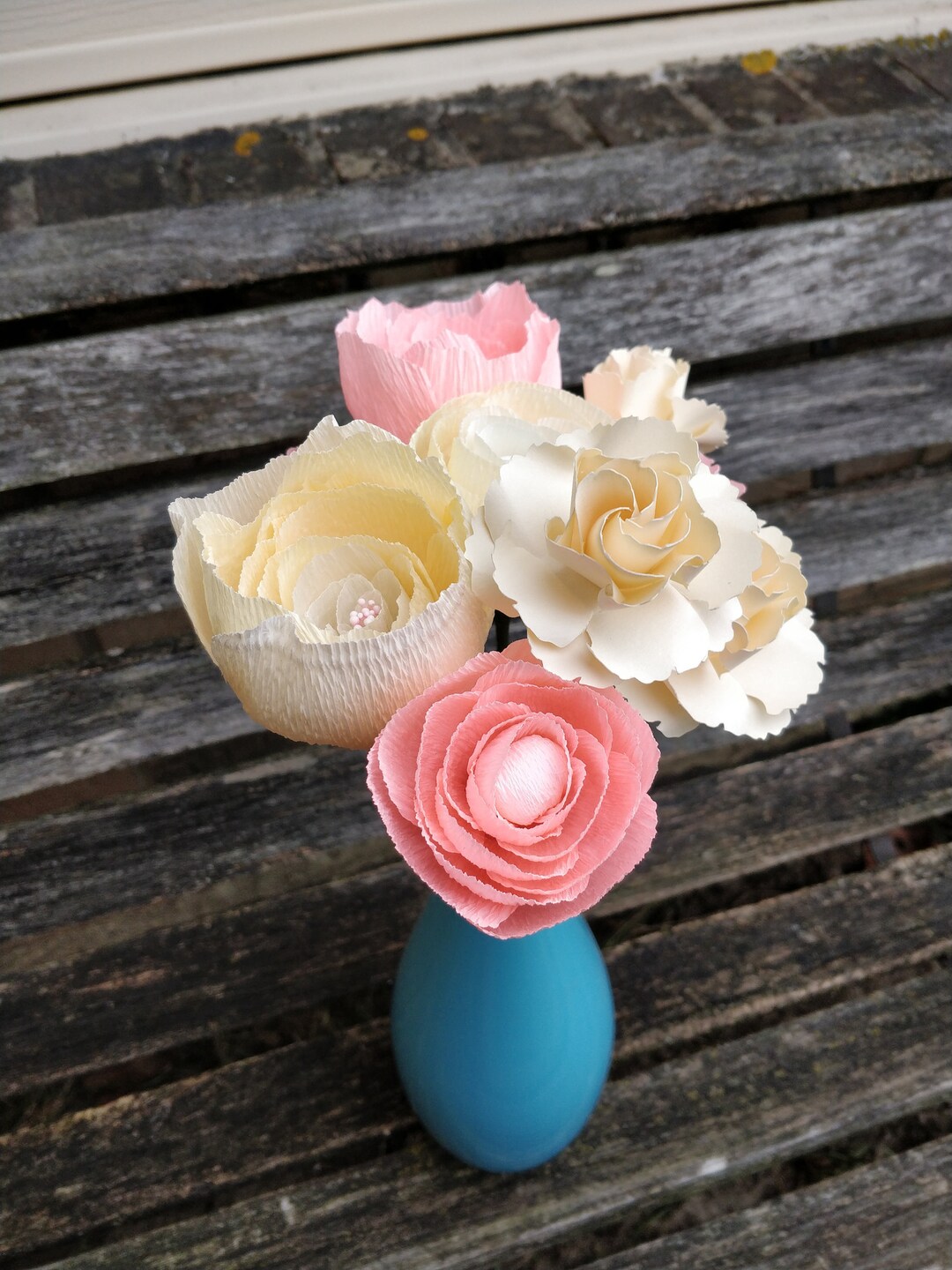 Custom Paper Bouquet. Crepe Paper Flowers. Perfect for First - Etsy
