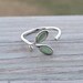 Green Leaf Ring. Silver. Gift for Anniversary Birthday - Etsy