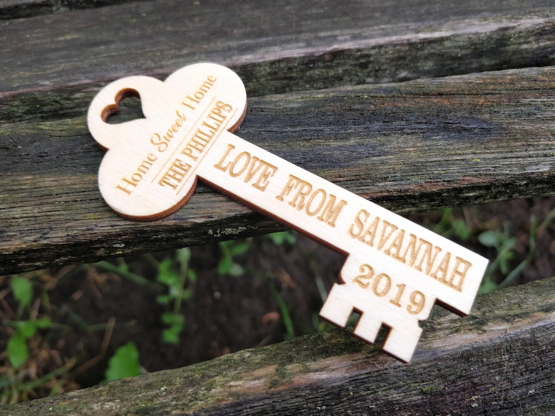 Custom Key Ornament. Christmas Gift, Holiday Gift. Laser Engraved ...