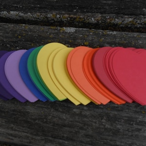 50 Hearts 3.5 Inch. CHOOSE YOUR COLORS. Custom Orders | Etsy