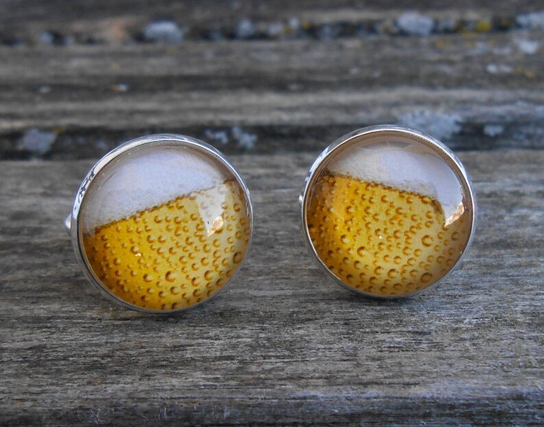 BEER Cufflinks Ale. Wedding Men's Groomsmen Gift Dad. - Etsy