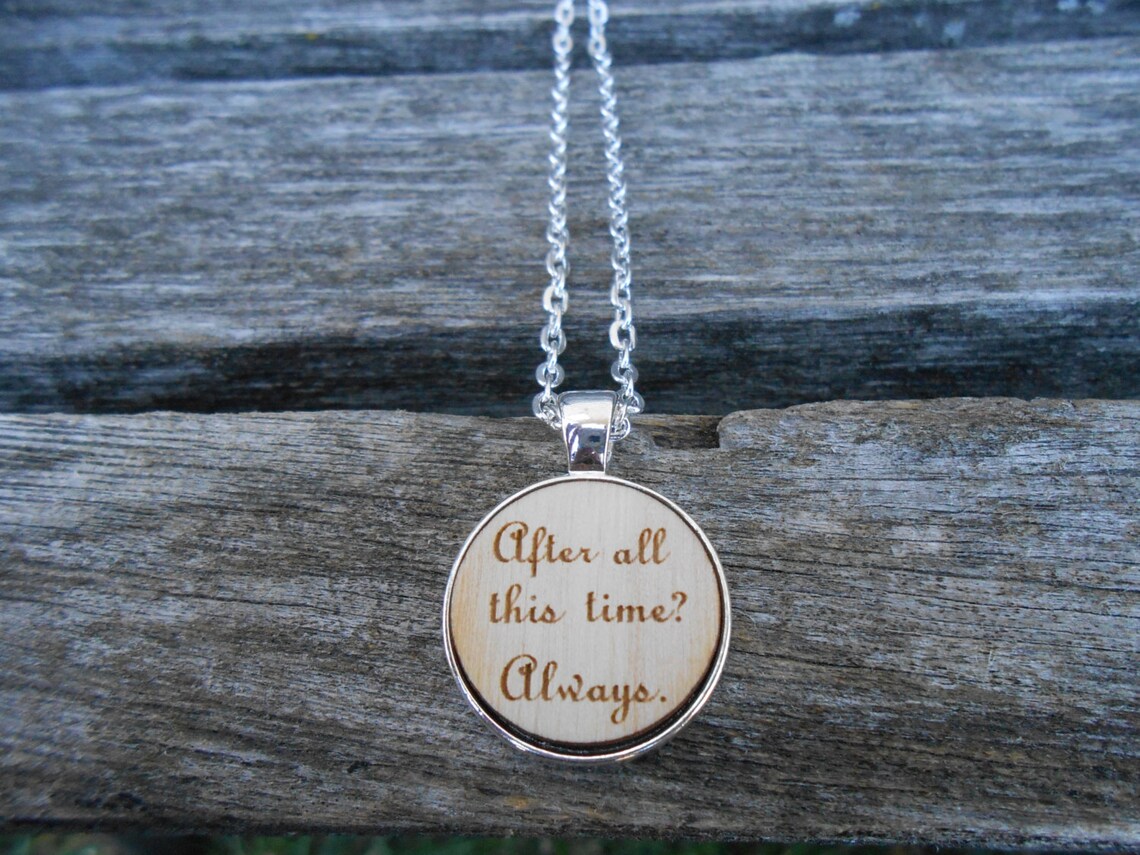After All This Time Always Necklace. Laser Engraved Wood. - Etsy
