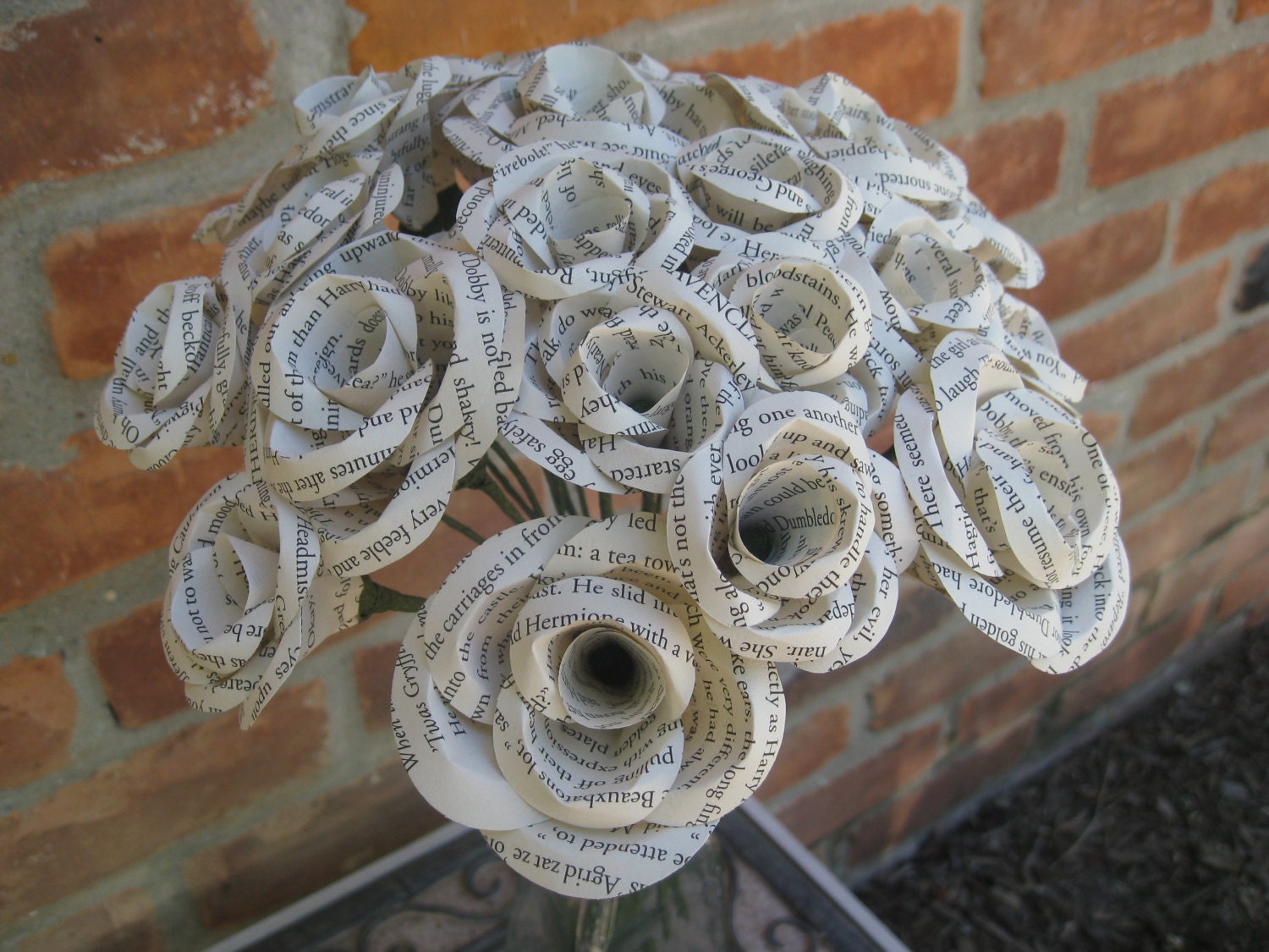 BOOK Roses. Large Bouquet. Perfect for First Anniversary | Etsy