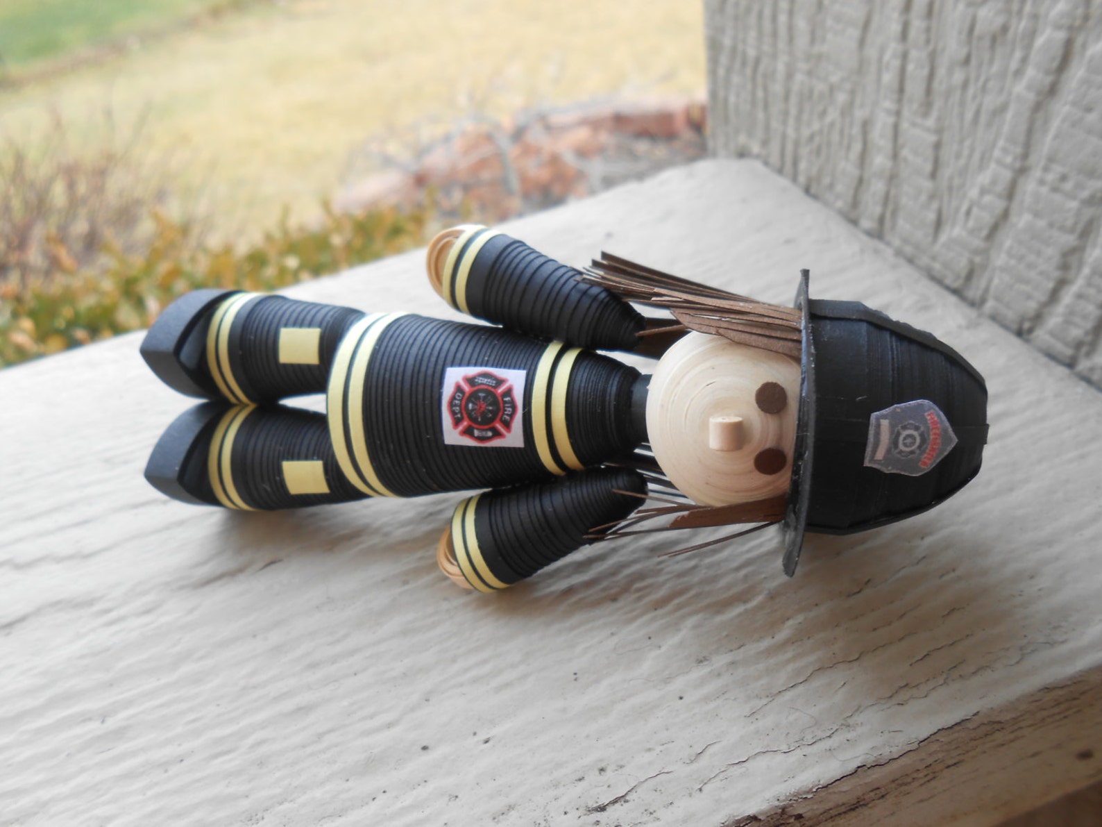 FIREFIGHTER Ornament. Boy or Girl. Paper Decoration. Firefighter Gift ...