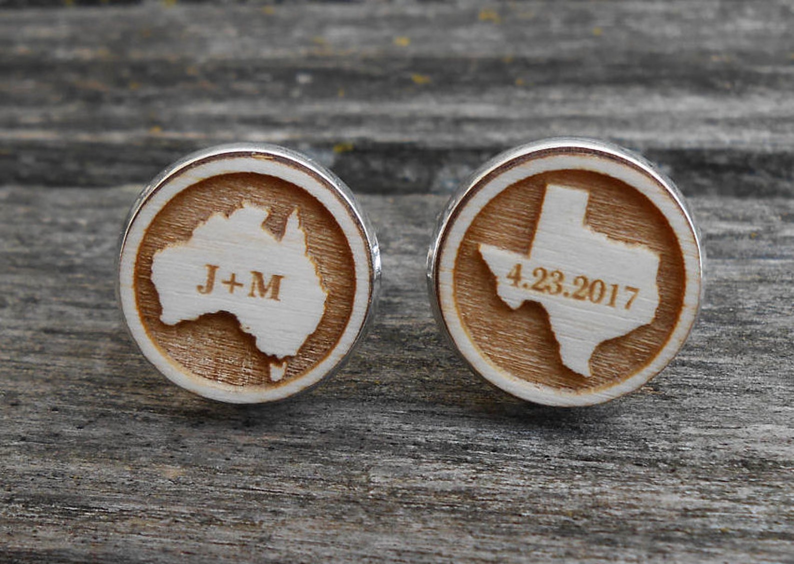 Personalized State Cufflinks. or Country. Gift for Groom - Etsy