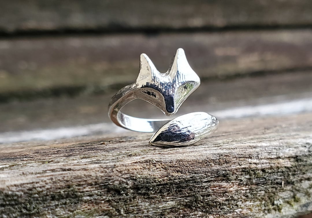 Adorable Fox Ring. Adjustable. CHOOSE YOUR COLOR. Gift for Birthday ...