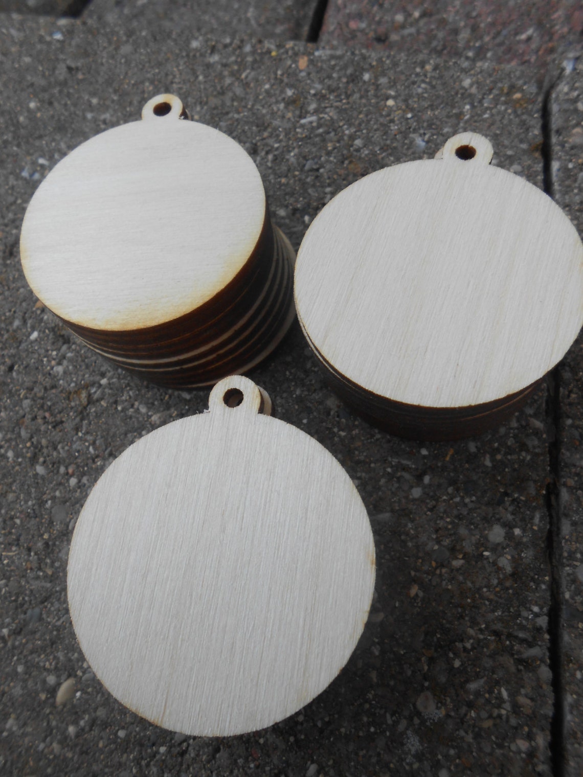Wood Ornament Tags, Pendant Circles, CHOOSE YOUR SIZE. D.I.Y Christmas ...