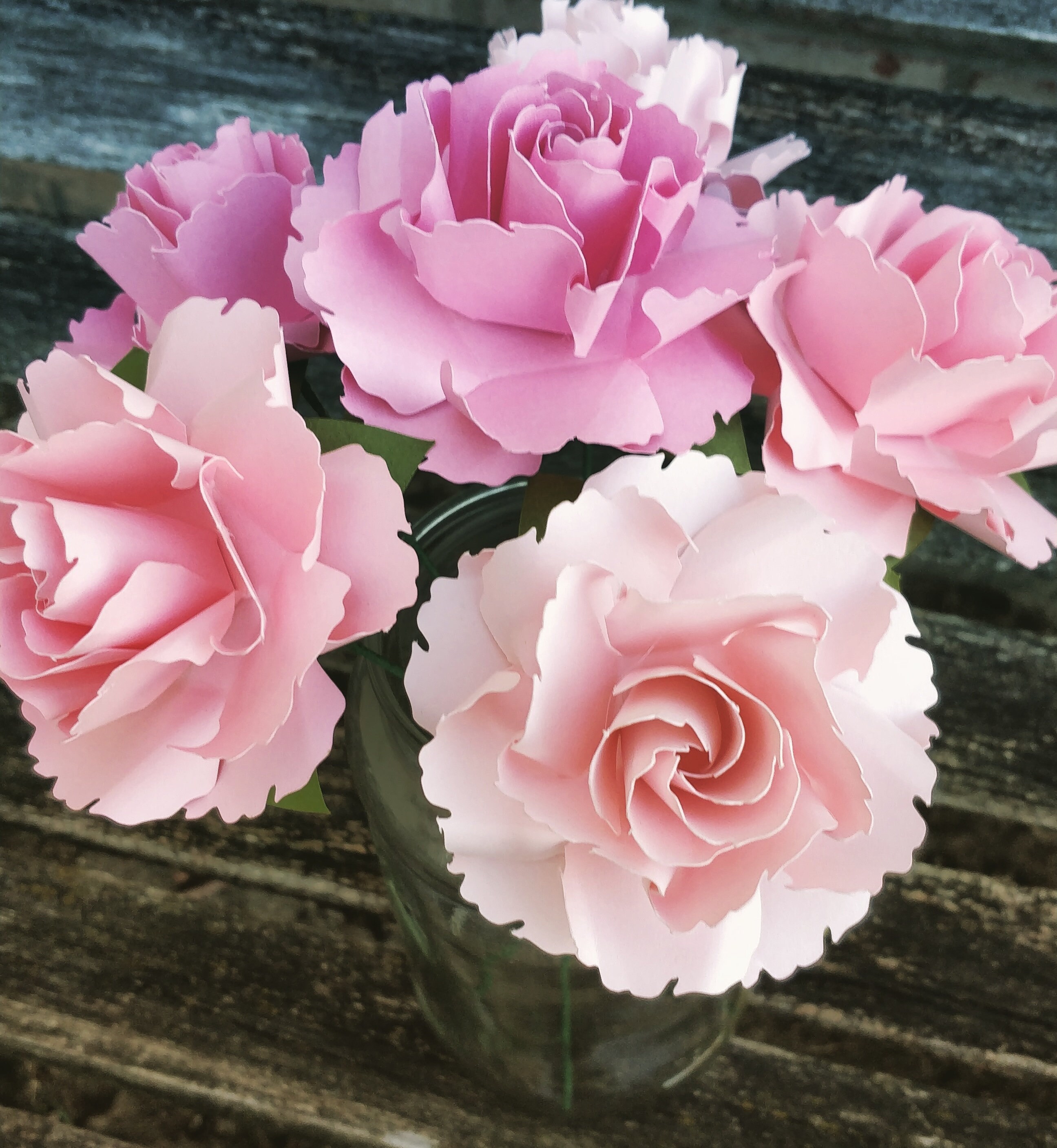 Wild Roses, Half Dozen. CHOOSE YOUR COLORS. Anniversary, Mom, Paper ...