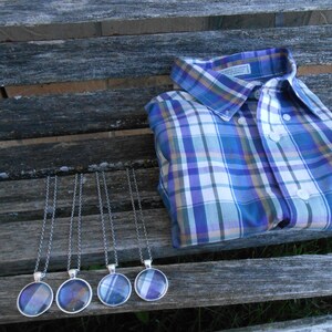 Shirt Memory Necklace. Memory Locket. Gift for Mom, Bride, Grandma ...