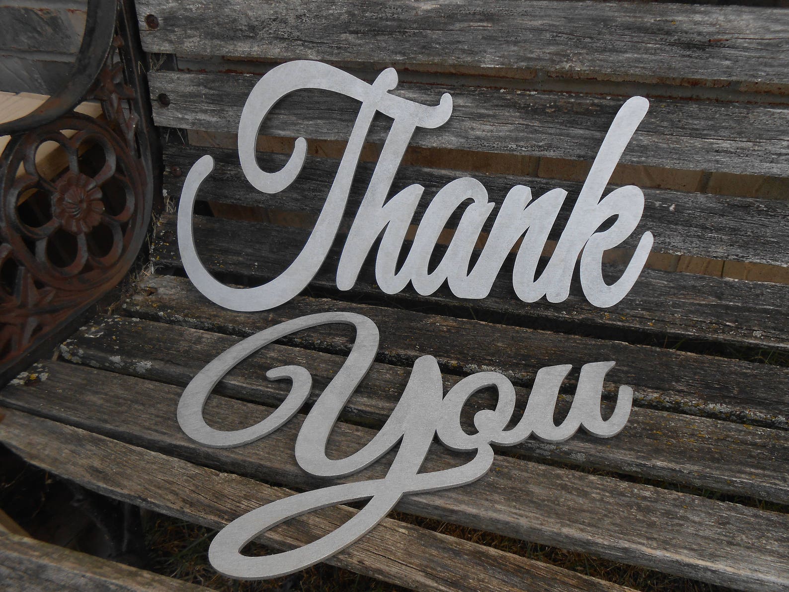 Thank You Wood Sign. CHOOSE YOUR COLOR Wedding Decoration. | Etsy