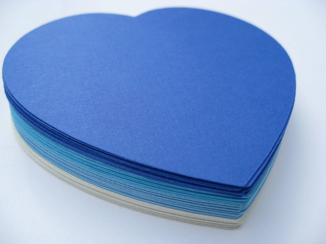 50 Hearts. 4 Inch. CHOOSE YOUR COLORS. Wedding, Escort Cards, School ...