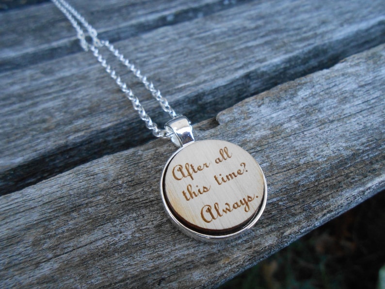 After All This Time Always Necklace. Laser Engraved Wood. | Etsy