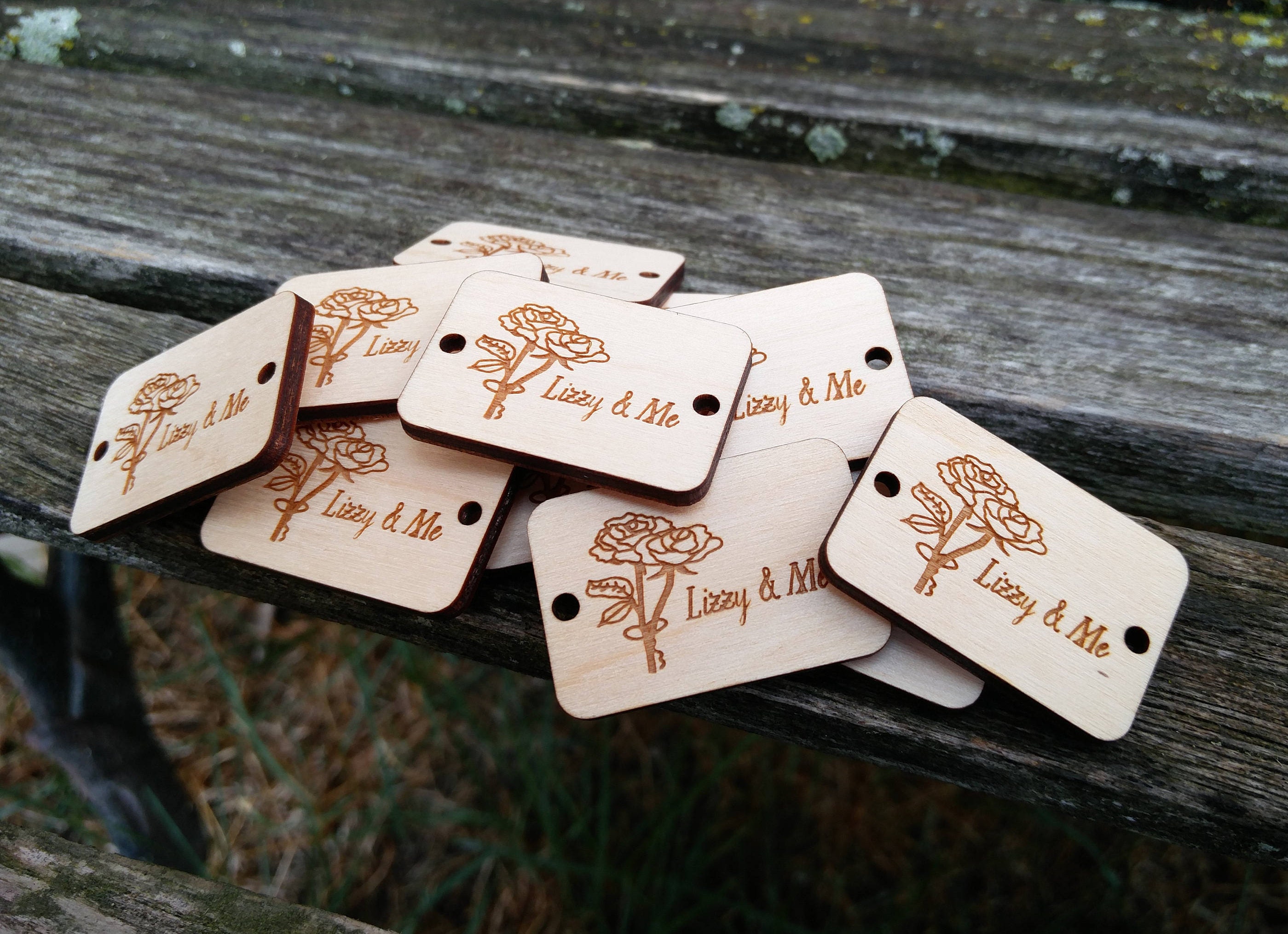 25 YOUR LOGO Tags. Custom Store Tags. Laser | Etsy