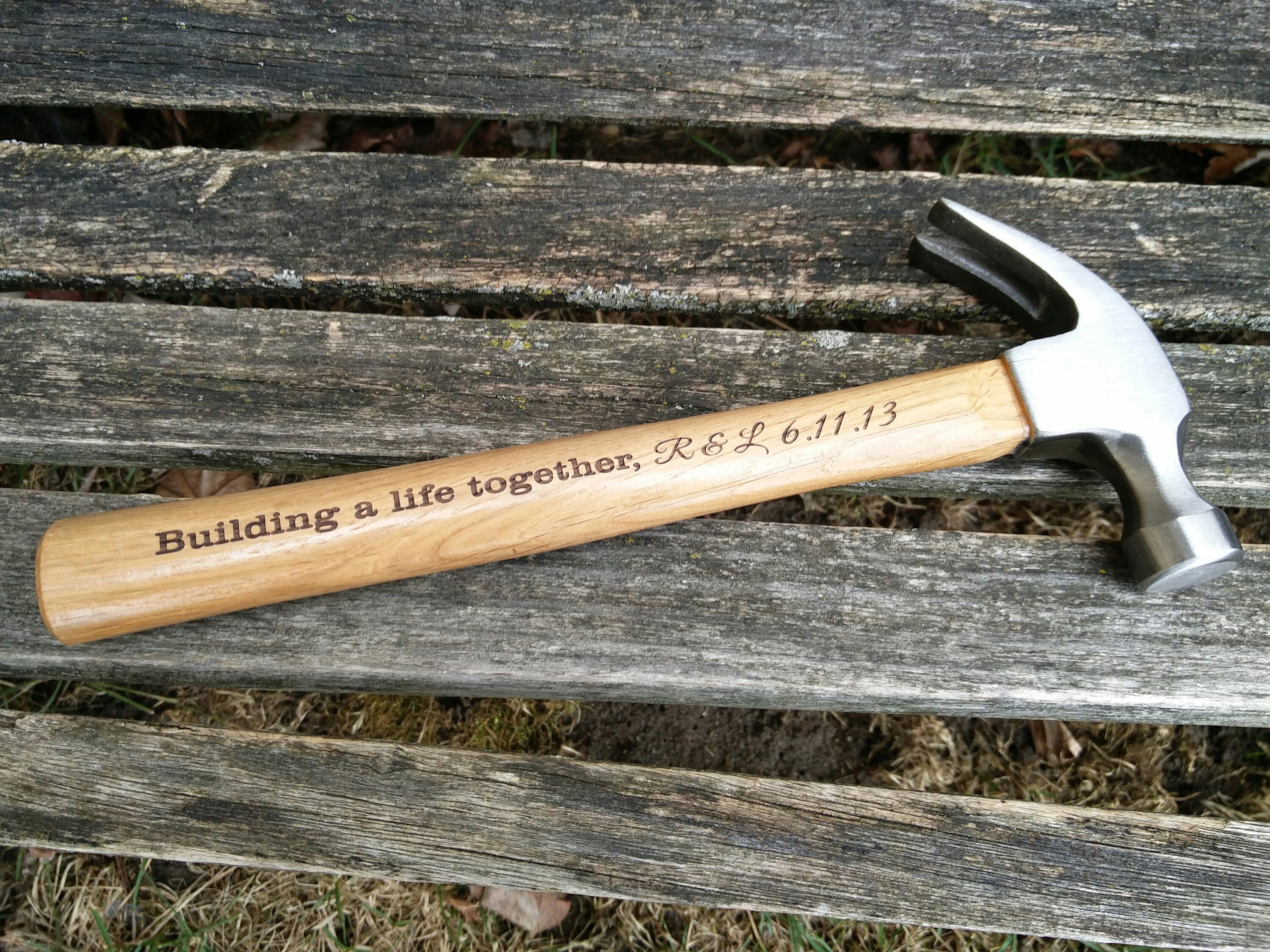 Custom Engraved Hammer Wood. Christmas Gift Wedding Father - Etsy
