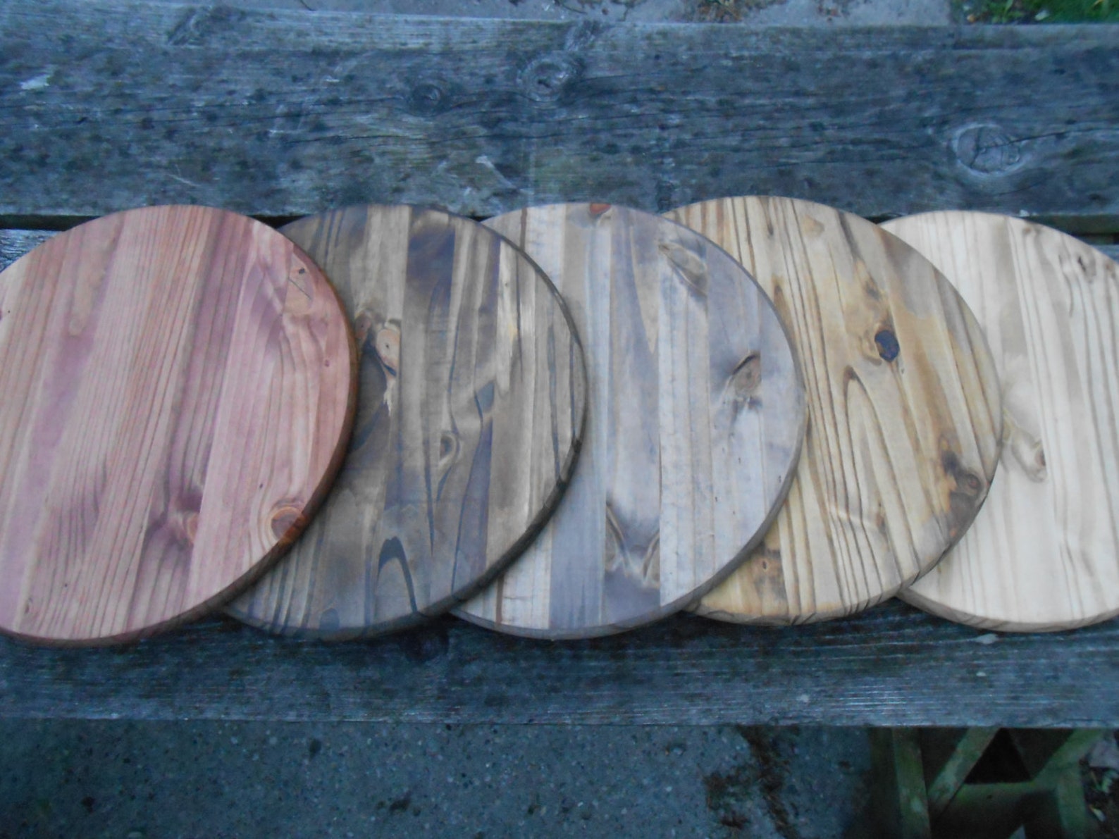 Round Cake Stand. CHOOSE YOUR COLOR. Large Wood Round. - Etsy