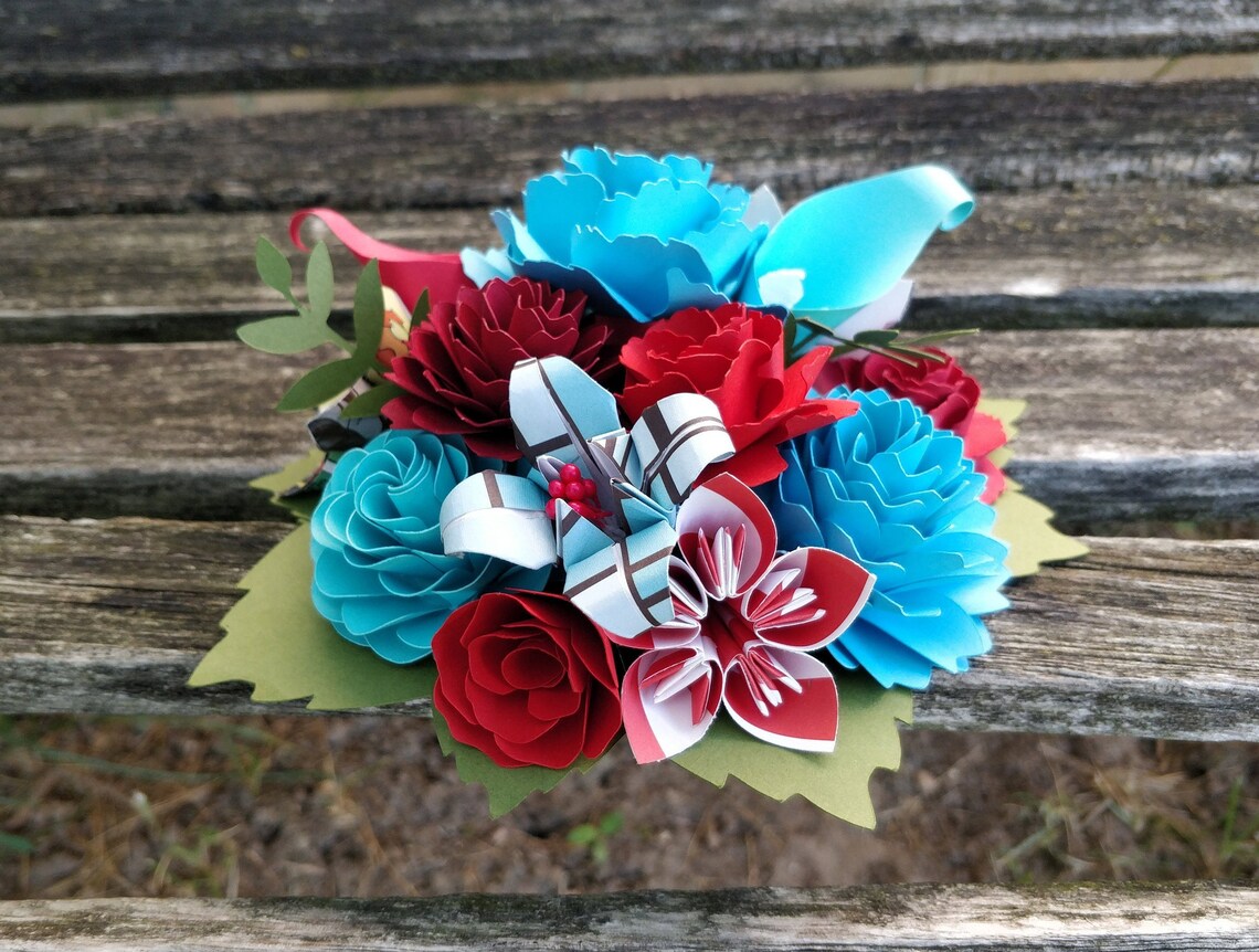 Paper Flower Cake Topper. CHOOSE YOUR COLORS Wedding Cake - Etsy