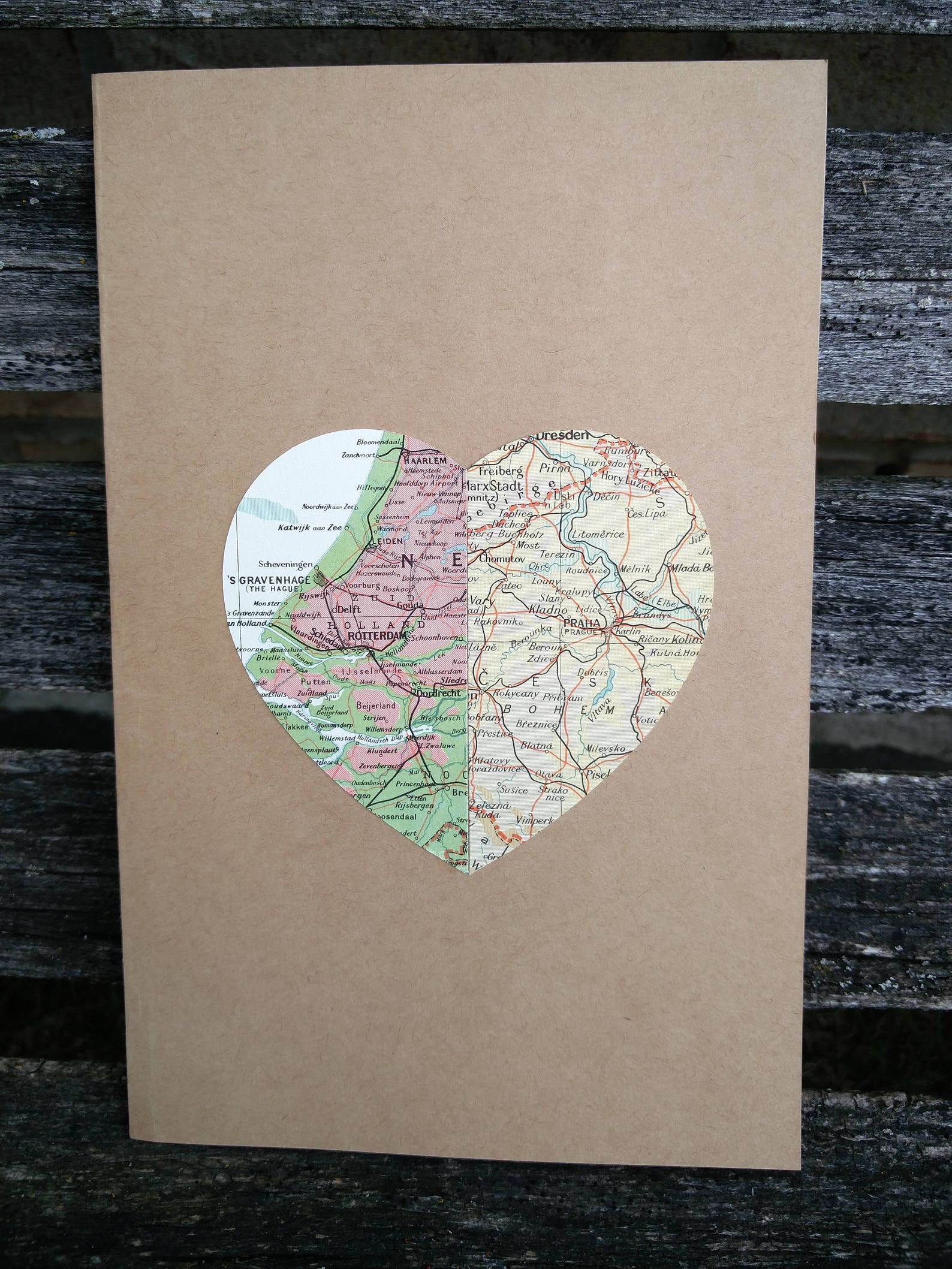 Vintage Map Card. CHOOSE YOUR PLACES Wedding Thank You | Etsy