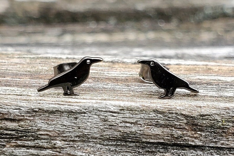Raven Earrings. Gifts for Women Mom Anniversary Gift - Etsy