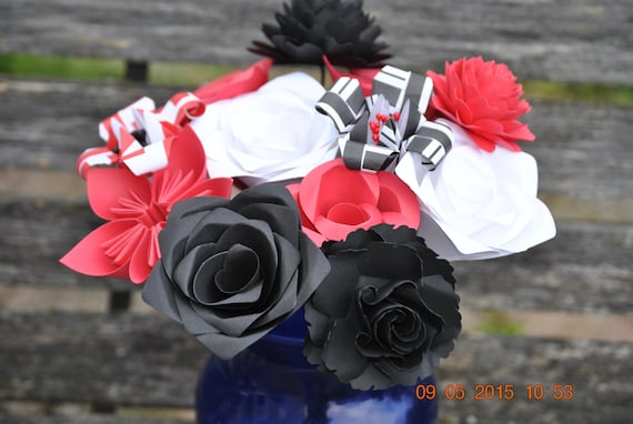 Custom Paper Flower Bouquet CHOOSE YOUR COLORS. Wedding | Etsy