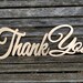 Thank You Wood Sign. CHOOSE YOUR COLOR! Wedding, Decoration. Rustic ...