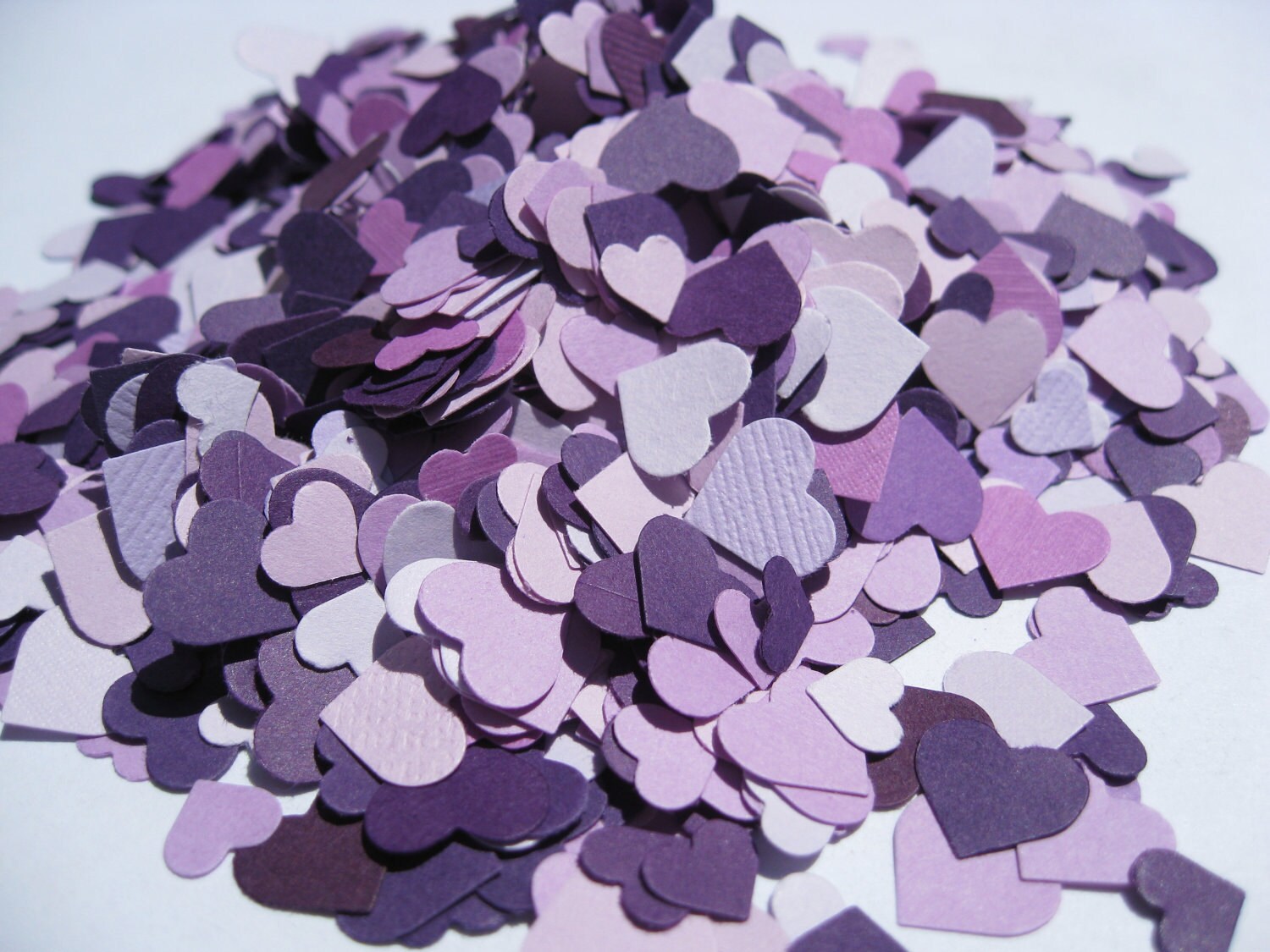 10000 Mini Confetti Hearts. in Purple Iris Lilac Lavender. - Etsy