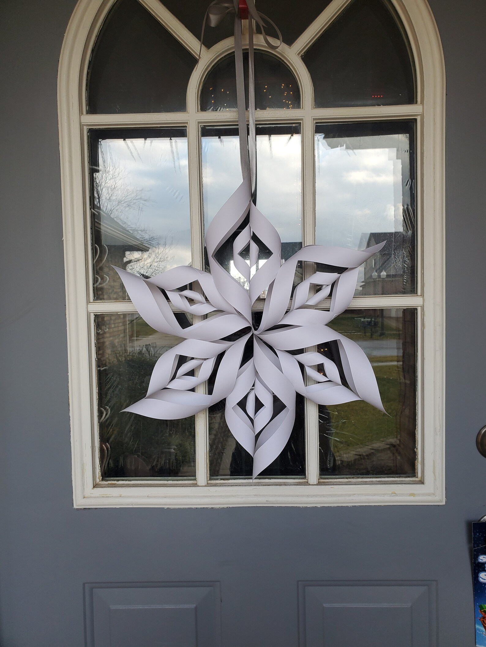 Huge Paper Snowflake. CHOOSE YOUR COLORS. Twisted Star, Rustic ...