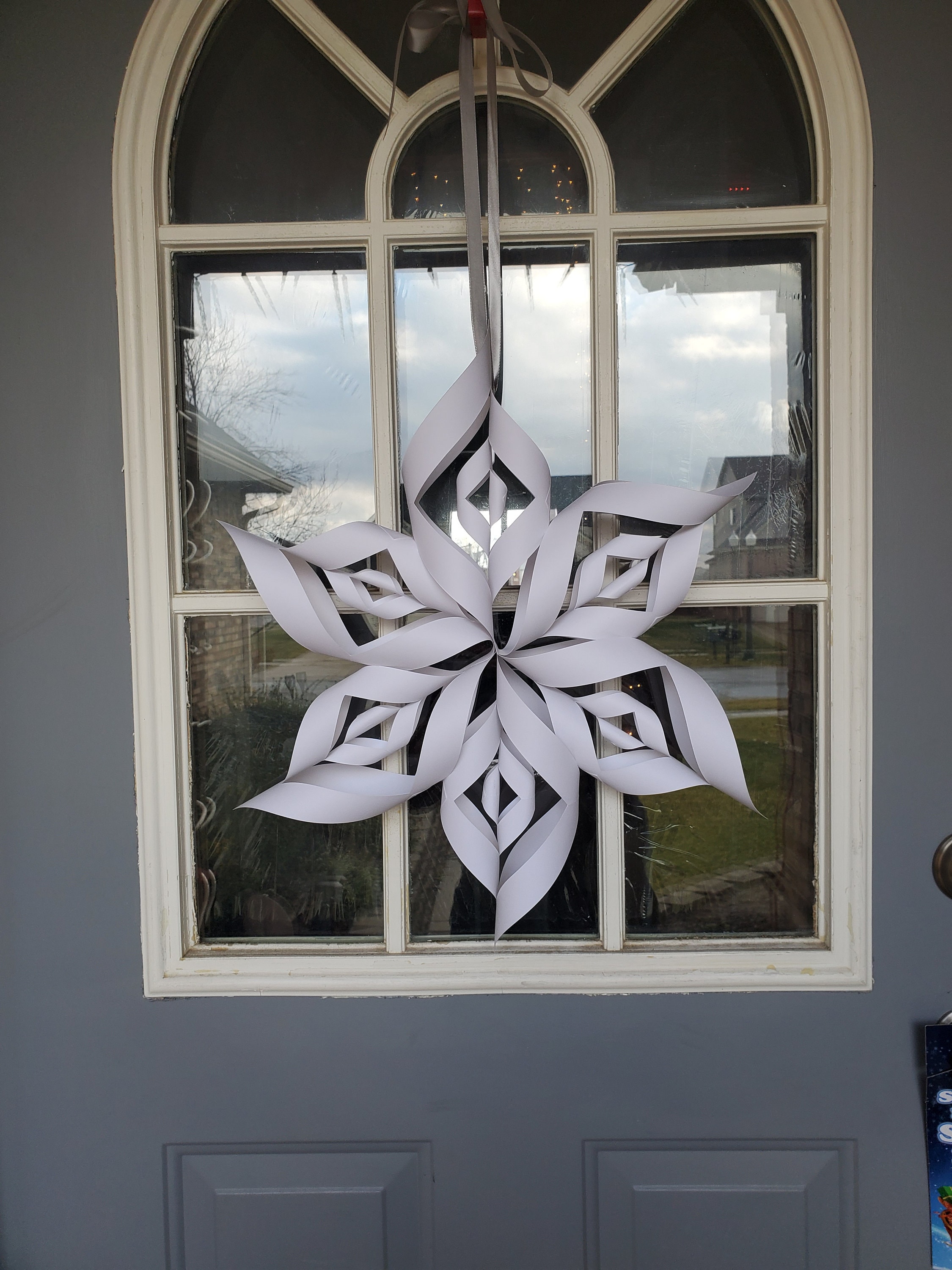Huge Paper Snowflake. CHOOSE YOUR COLORS. Twisted Star, Rustic ...
