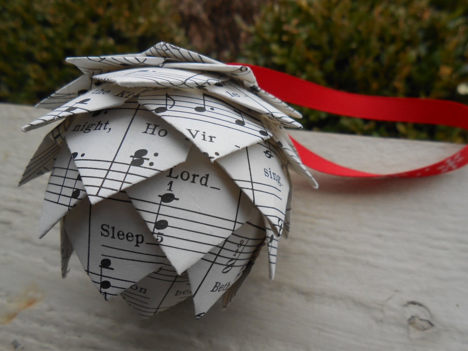 Vintage Christmas Sheet Music Ornament. Decoration Christmas | Etsy