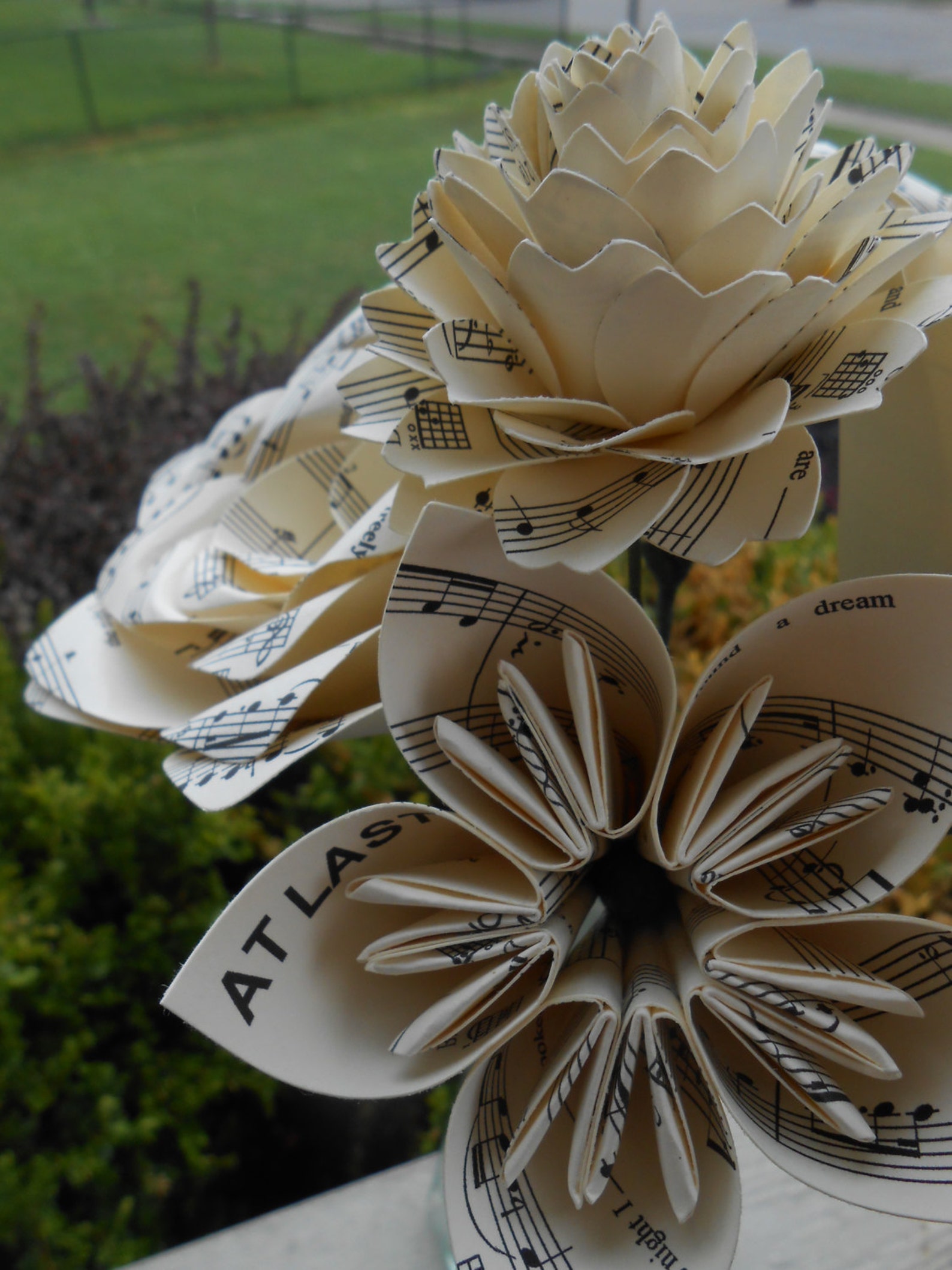 Sheet Music Custom Bouquet. CHOOSE YOUR SONG Valentine's, Anniversary ...