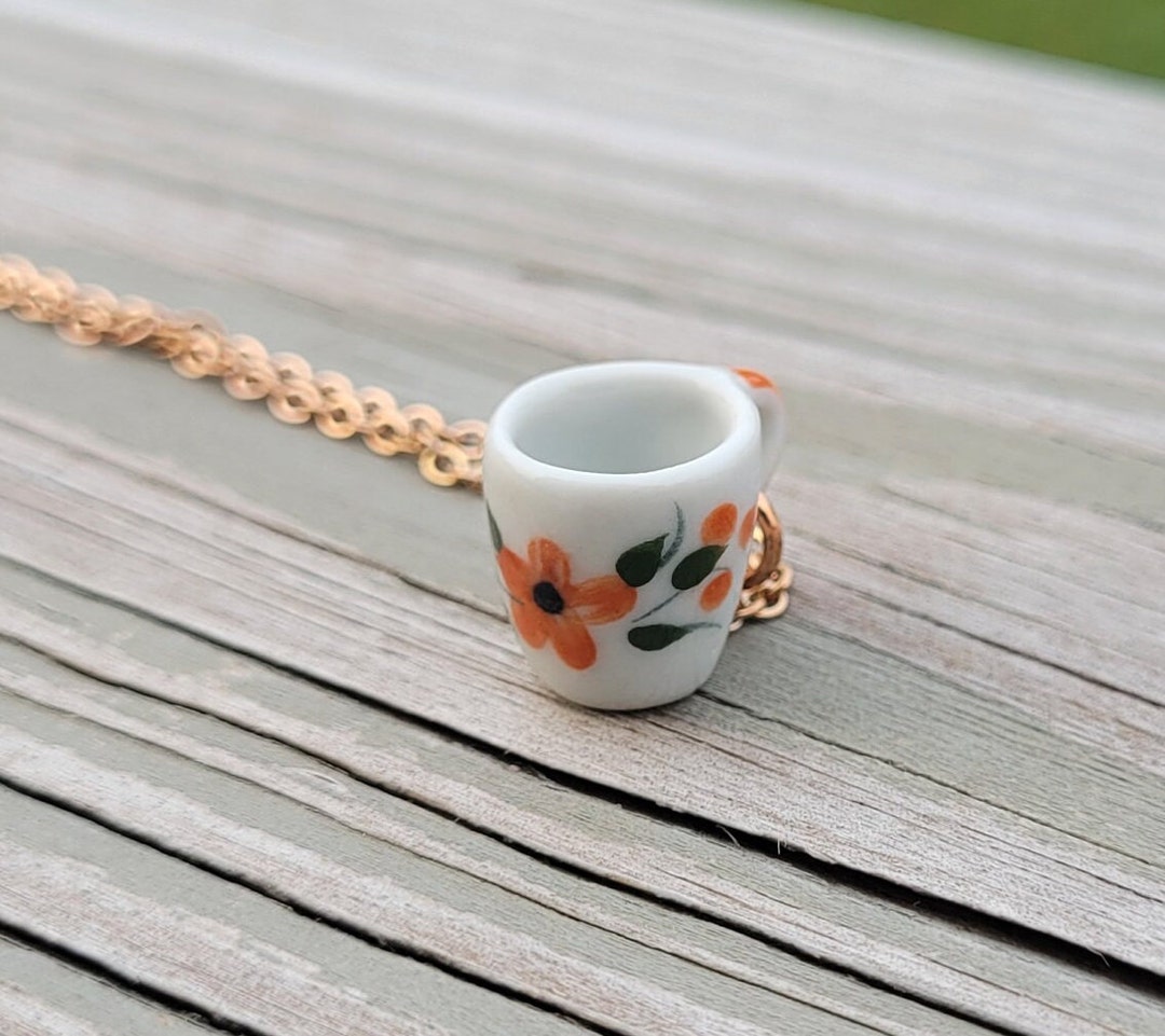 Teacup Necklace. CHOOSE YOUR CUP! Gift for Mom, Anniversary Gift ...