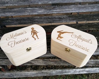 PERSONALIZED Treasure Chest Box. Children's Jewelry Box. | Etsy
