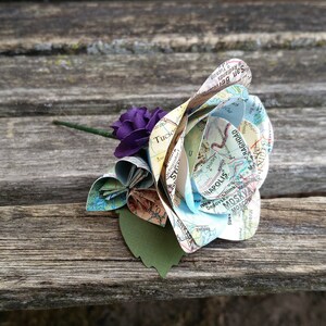Map Rose Boutonnieres. CHOOSE YOUR COLORS! Any Amount, Colors, Theme ...