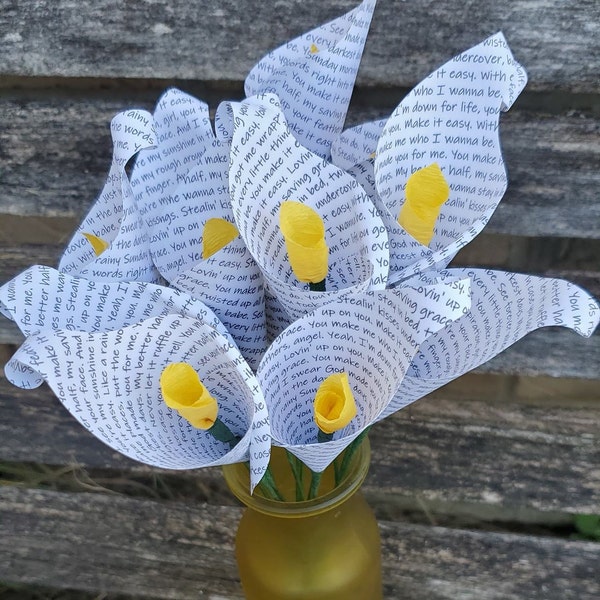 Paper Calla Lily - Etsy
