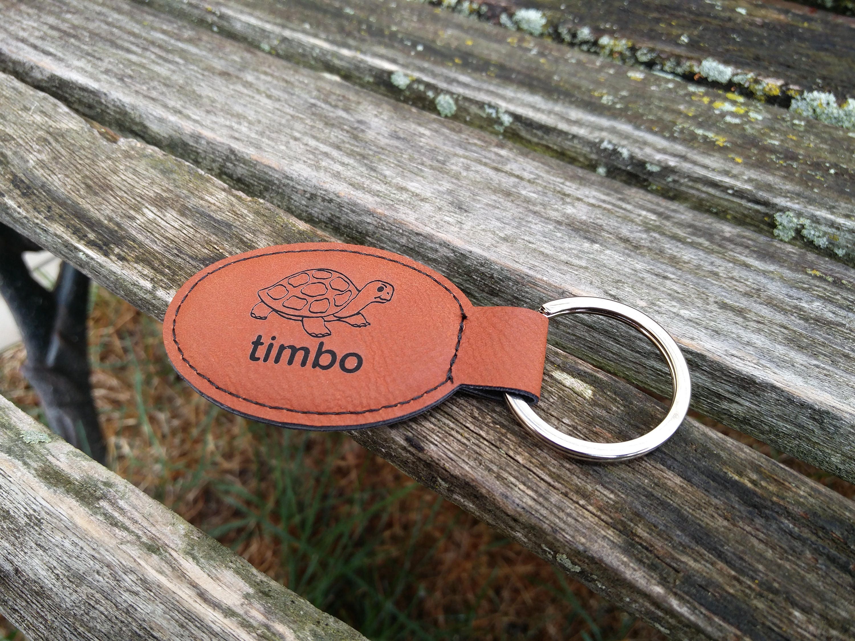 Customized Leather Keychain. Laser Engraved Tag. Wedding, Groomsmen ...