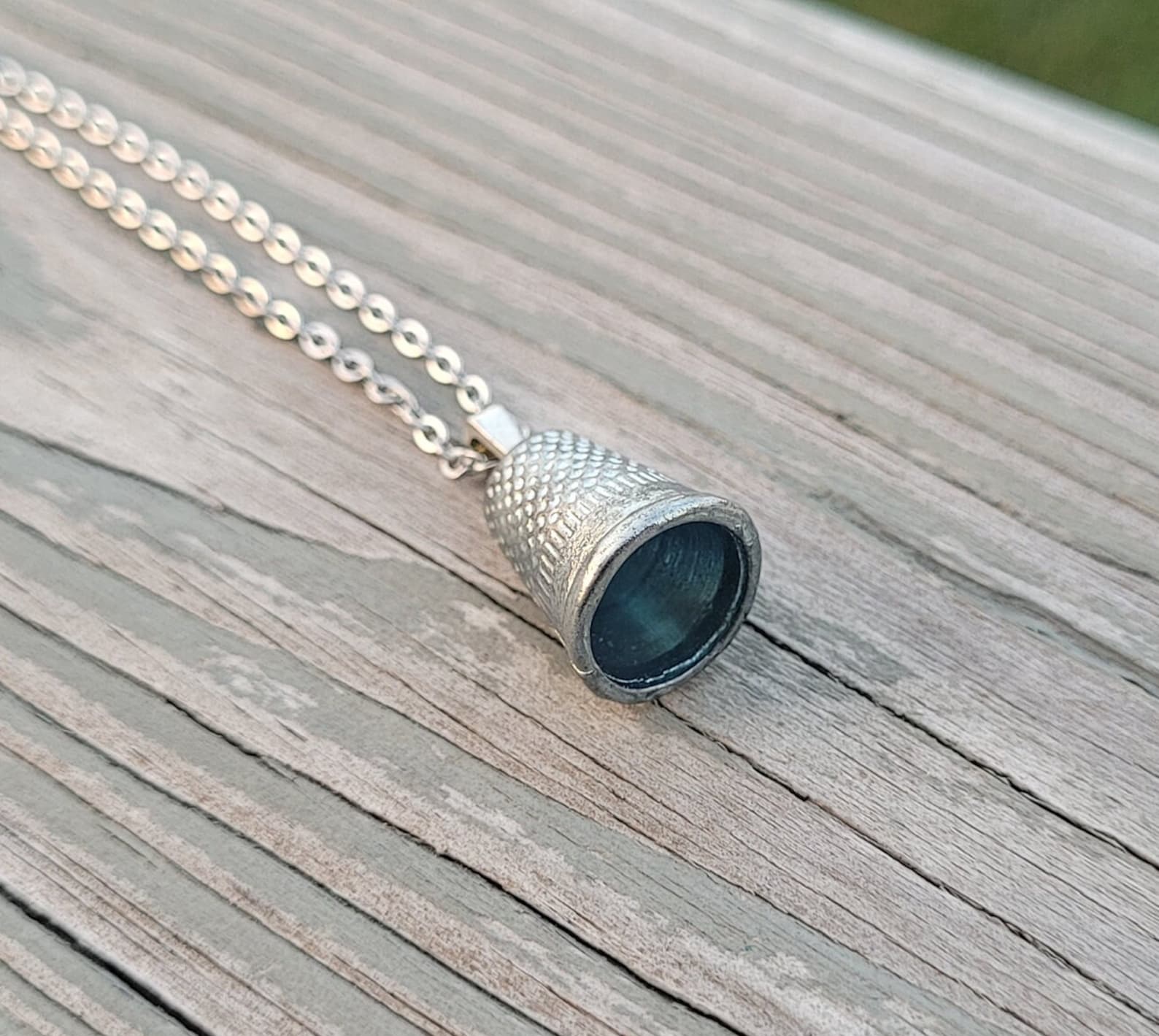 Vintage Thimble Necklace. Gifts for Mom, Women, Anniversary Gift ...