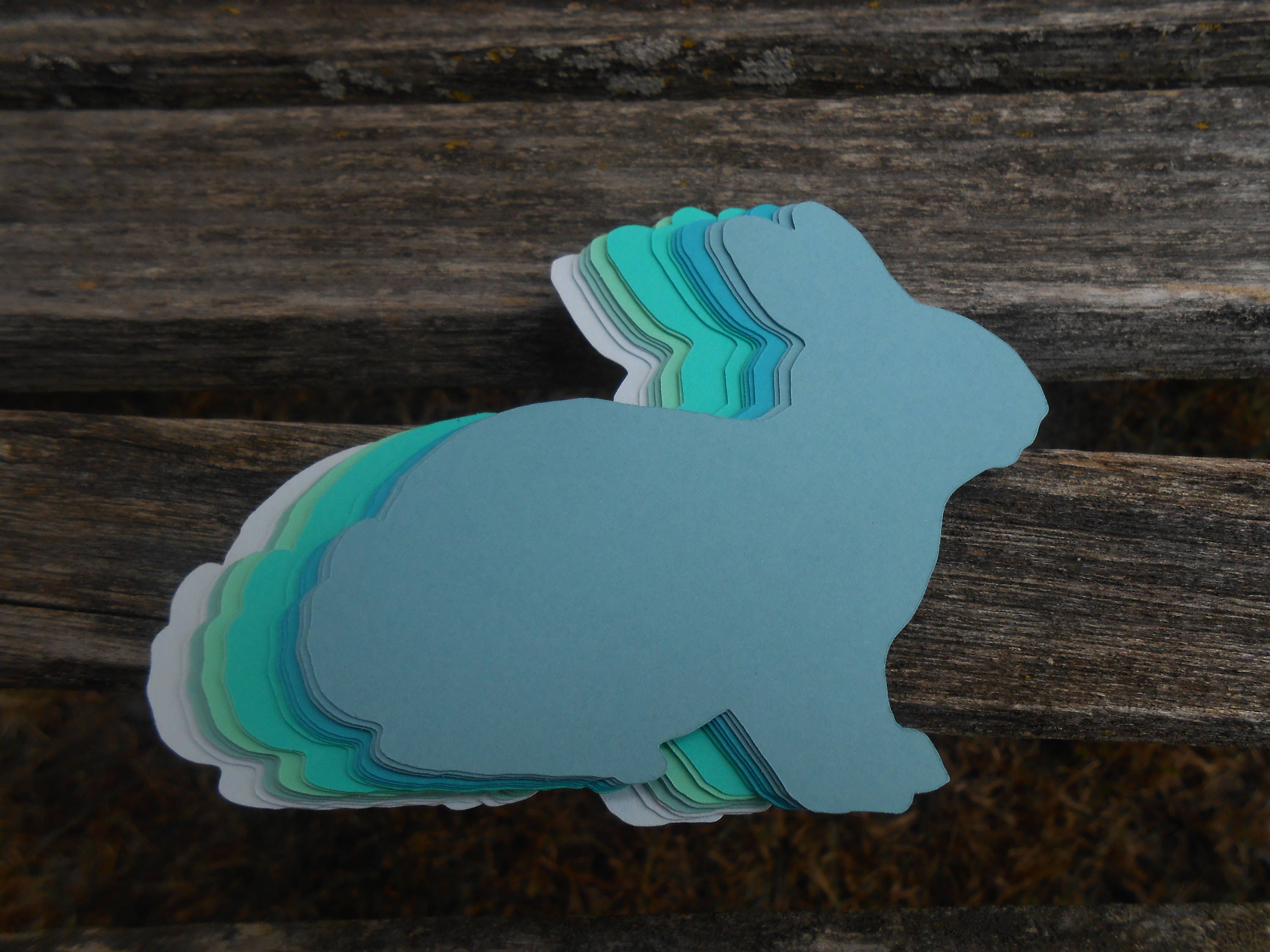 50 Rabbits. CHOOSE SIZE & COLORS. Tags Decorations Gift | Etsy