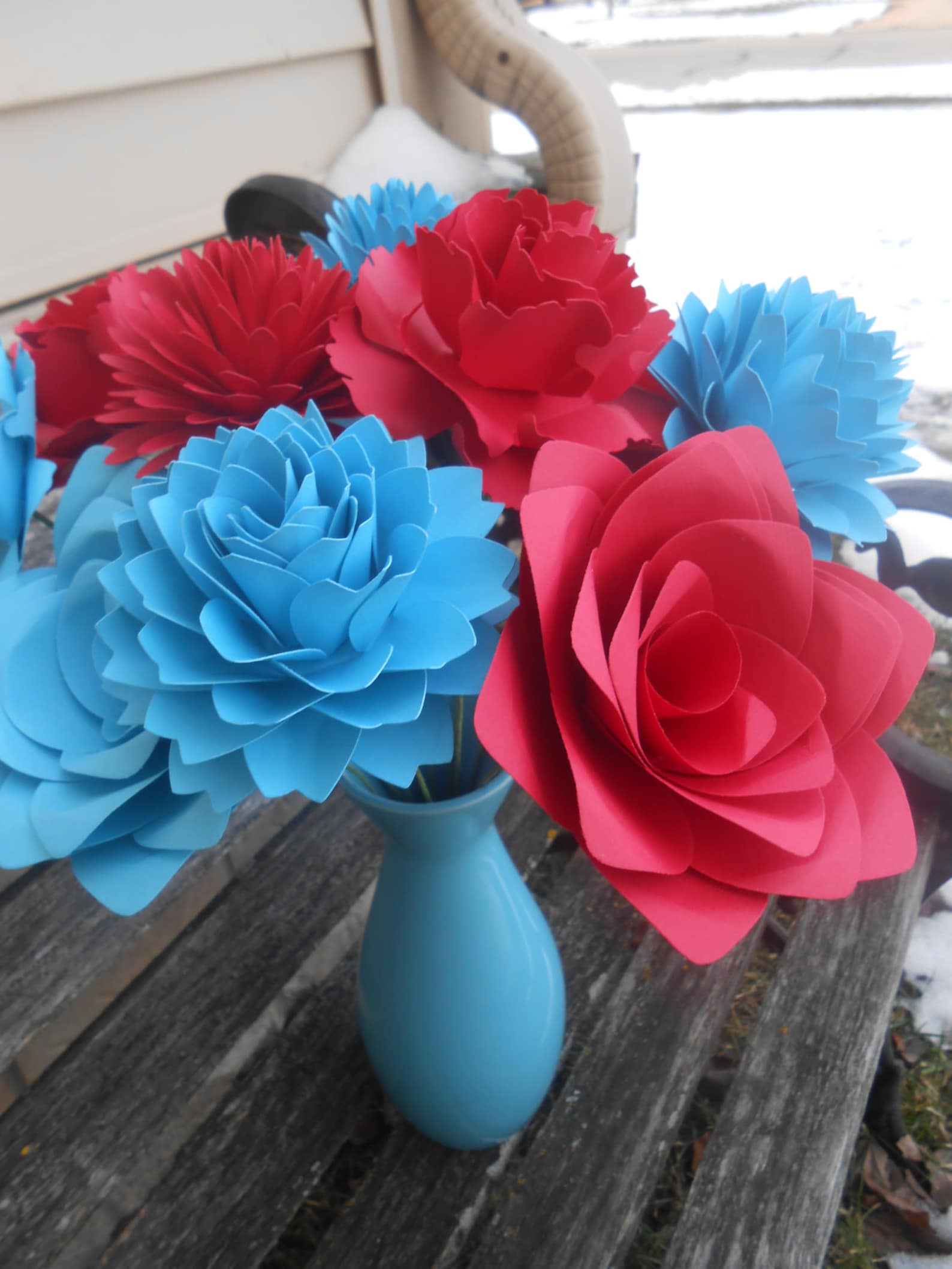 Custom Paper Flower Bouquet. CHOOSE YOUR COLORS. Centerpiece - Etsy