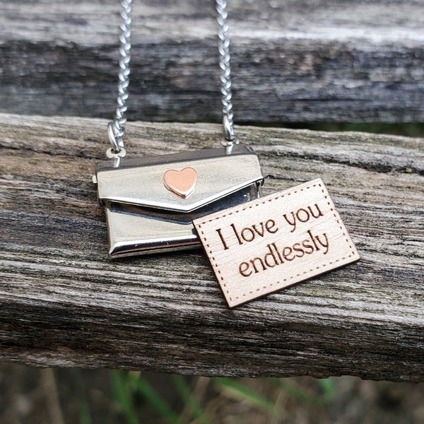 Envelope Necklace - Etsy