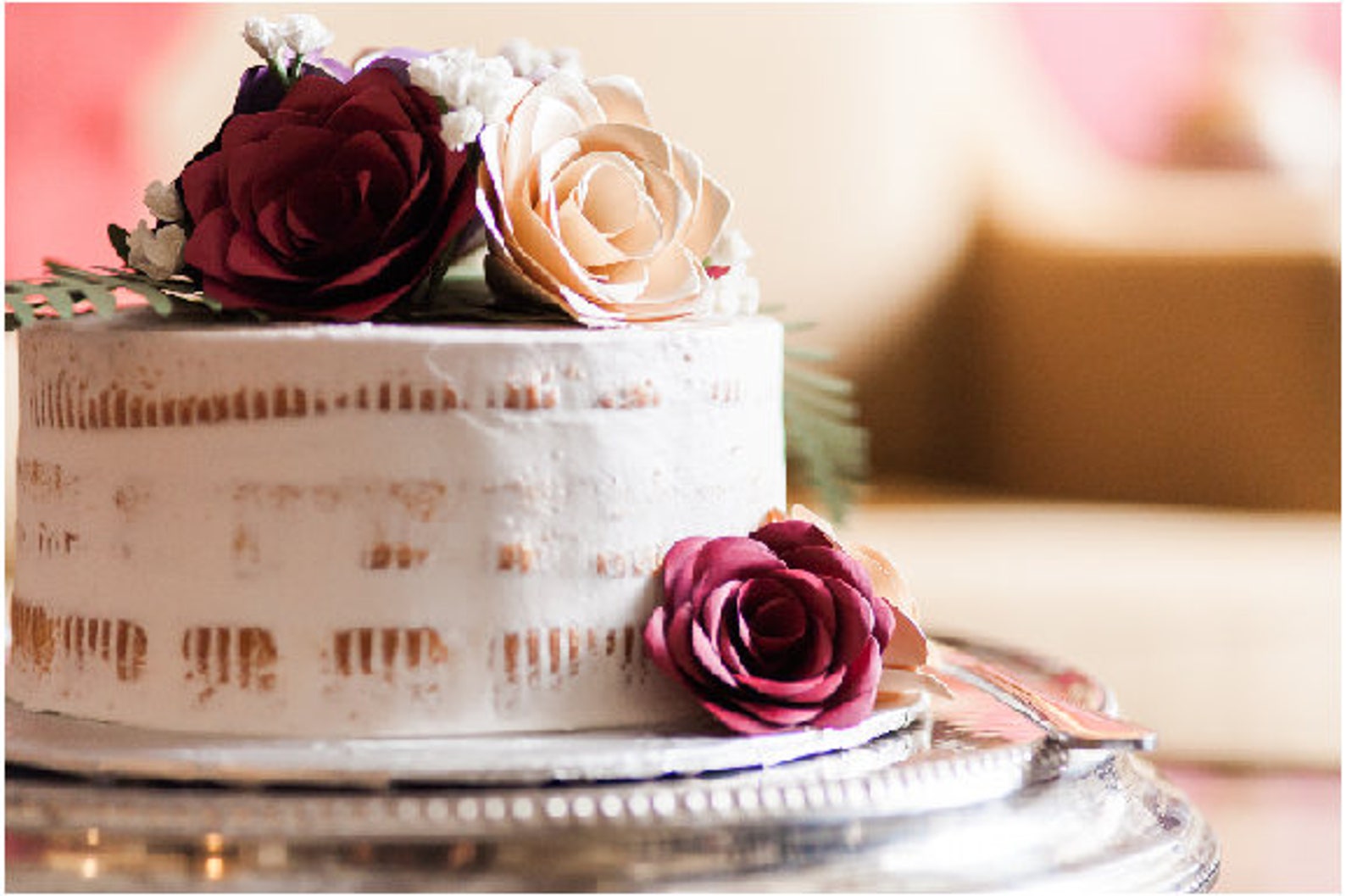 Paper Rose Cake Topper. 6 Inch. CHOOSE YOUR COLORS. Custom - Etsy