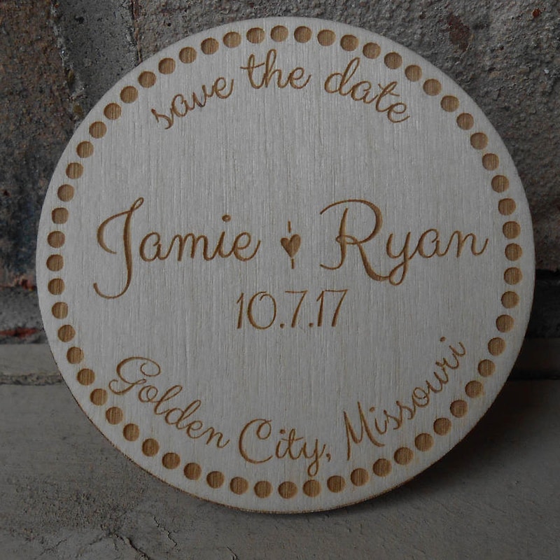 Wood Save the Date - Etsy
