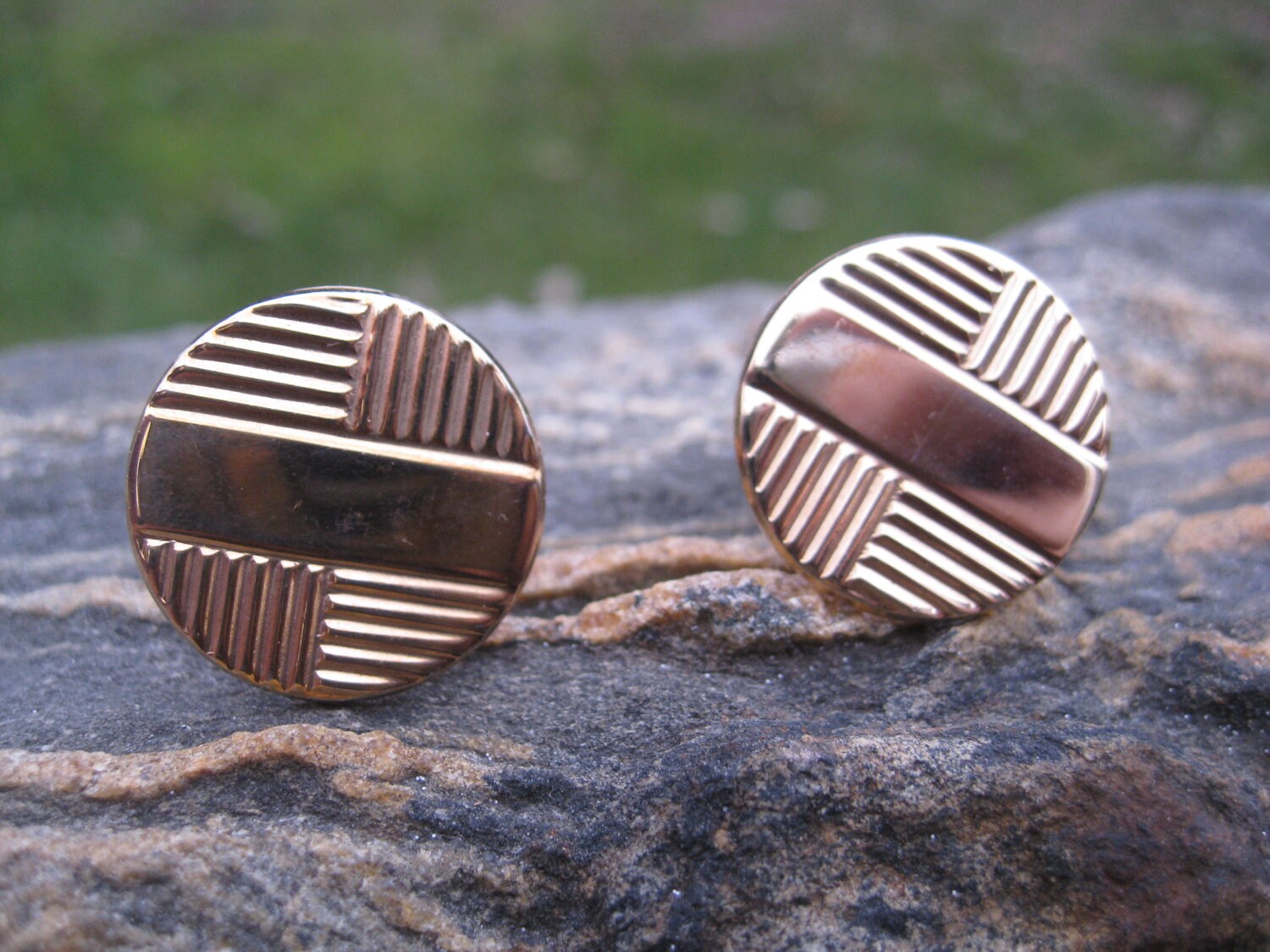 SALE: Vintage Abstract Cufflinks. Wedding Men's Christmas | Etsy