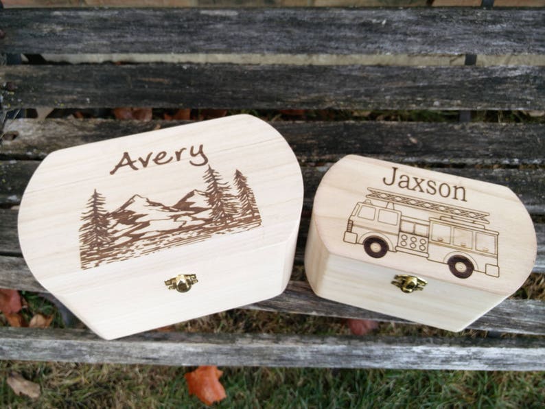 PERSONALIZED Kid's Keepsake Box. Treasure Chest. Children's Jewelry Box ...